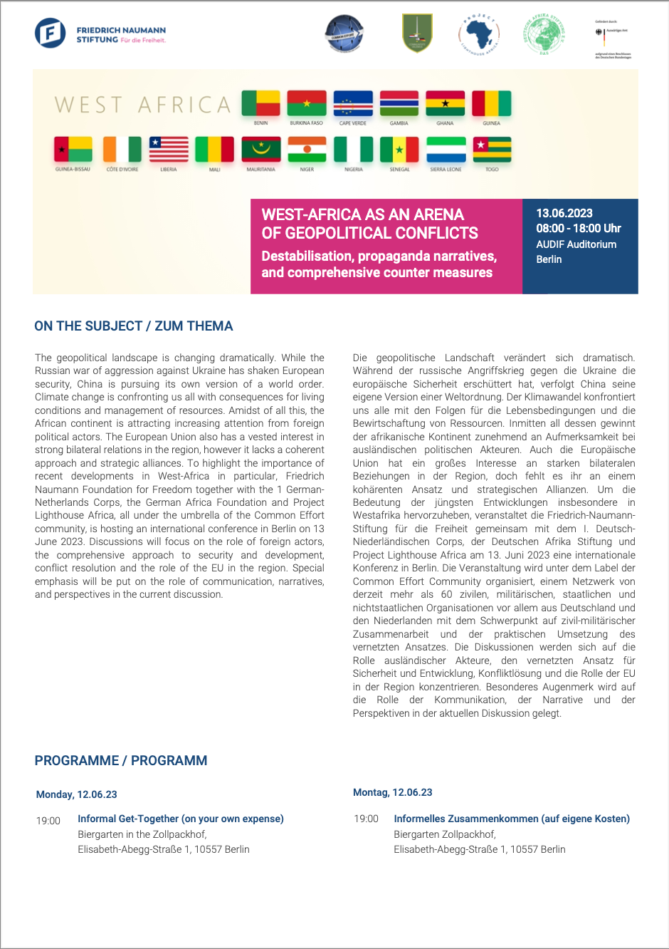 West-Africa as an Arena of Geopolitical Conflicts - Destabilisation ...